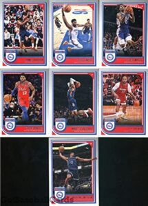 2022-23 panini nba hoops veteran philadelphia 76ers team set of 7 cards: james harden(#29), joel embiid(#30), tyrese maxey(#31), tobias harris(#32), matisse thybulle(#33), p.j. tucker(#101), de'anthony melton(#137) - gotbaseballcards