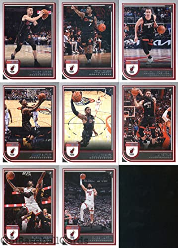 2022-23 Panini NBA Hoops Veteran Miami Heat Team Set of 8 Cards: Tyler Herro(#96), Kyle Lowry(#97), Duncan Robinson(#98), Jimmy Butler(#99), Bam Adebayo(#100), Max Strus(#102), Gabe Vincent(#103), Caleb Martin(#104) - GotBaseballCards