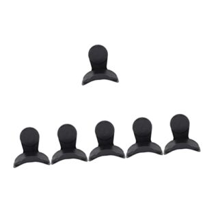 parliky 6pcs headphone hanger headset sound bar stand wall clothes rack desk hook holder for headphone under desk hook for headset wall hanger rack hook desktop wall hanging tpu