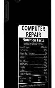 iPhone XS Max COMPUTER REPAIR Nutrition Facts Sarcastic Case