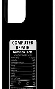 Galaxy S20 Ultra COMPUTER REPAIR Nutrition Facts Sarcastic Case