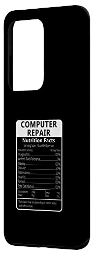 Galaxy S20 Ultra COMPUTER REPAIR Nutrition Facts Sarcastic Case