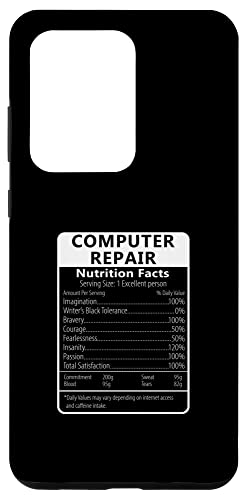 Galaxy S20 Ultra COMPUTER REPAIR Nutrition Facts Sarcastic Case