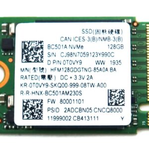 Solid State Drive HFM128GDGTNG-85A0A Compatible Replacement Spare Part for SK Hynix BC501A HFM128GDGTNG 128GB M.2 2230 NVMe PCIe Gen3 x4 SSD