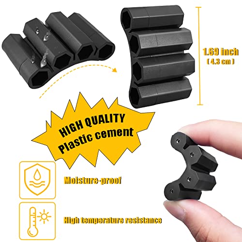 2 Pack Upgraded Magnetic Bits Holster Attach to Drill,Universal Fit 1/4 Inch Magnet Screw Driver Bits Hex Screw Holder Sleeve for Impact Driver,Hold 4 Drill Tips on Side of Drill