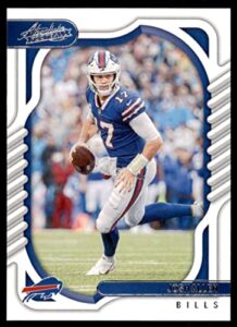 josh allen 2022 panini absolute #25 nm+-mt+ nfl football bills