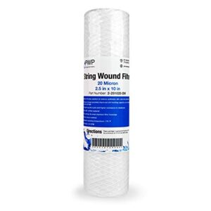 string wound sediment water filter 2.5x10" 20 micron