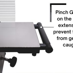 Cutech 40180HI 8-Inch Spiral Cutterhead Benchtop Jointer with Cast Iron Tables, 16 Tungsten Carbide Inserts, Extra Long 24" Fence and Additional Fence Brackets