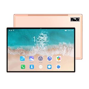 Cosiki Tablet PC, 5G WiFi Dual Band 6G RAM 256G ROM 10 Inch Tablet Octa Core Processor for Home (Gold)