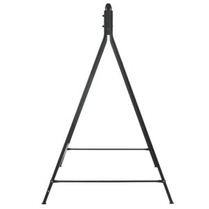 Outsunny Metal Porch Swing Stand, Heavy Duty Swing Frame, Hanging Chair Stand Only, 660 LBS Weight Capacity, for Backyard, Patio, Lawn, Playground, Black