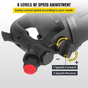 VEVOR 1 Inch Air Impact Wrench, 4280 ft-lbs High Torque Impact Gun w/ 8 Inch Extended Anvil for Heavy Duty Machinery/Semi-Truck/Bus Tires