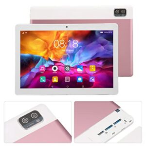 Jiawu 10.1in Tablet, 6GB 128GB Storage 10 Core Android 12 Tablet, 1960x1080 HD IPS Screen, 5 MP Rear Camera with Flash, 8800mAh Battery, 2.4G/5G WiFi, Bluetooth 5.0, Rose Gold