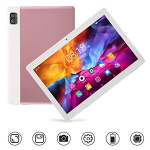 Jiawu 10.1in Tablet, 6GB 128GB Storage 10 Core Android 12 Tablet, 1960x1080 HD IPS Screen, 5 MP Rear Camera with Flash, 8800mAh Battery, 2.4G/5G WiFi, Bluetooth 5.0, Rose Gold