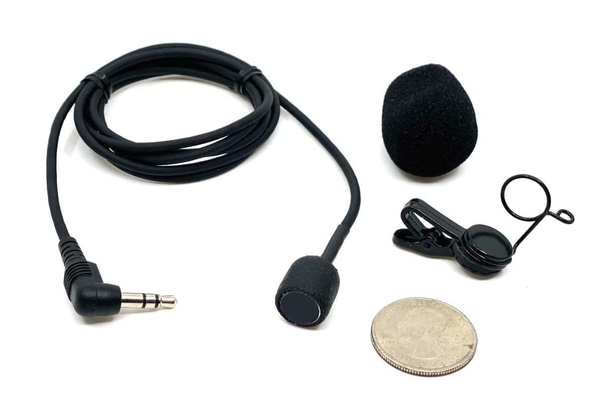 Sound Professionals Ultra-High Sensitivity mic with 39" Cable for Court Reporters for Writers, Computer mic inputs and Digital recorders (Includes Clip and windscreen) - Made in USA