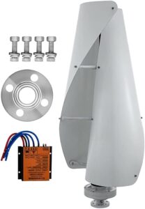 wind turbine generator 24v 400w wind turbine kit 2 blades wind power generator with charge controller vertical helix wind power turbine generator kit for terrace, marine, motor home, chalet, boat