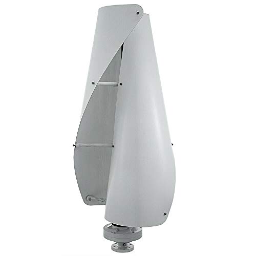 Wind Turbine Generator 24V 400W Wind Turbine Kit 2 Blades Wind Power Generator with Charge Controller Vertical Helix Wind Power Turbine Generator Kit for Terrace, Marine, Motor Home, Chalet, Boat