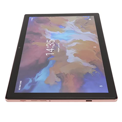 Tablet PC, Call Support 6G RAM 256G ROM 10 Inch Tablet 100-240V 5G WiFi Dual Band 10 Inch IPS Screen (Gold)