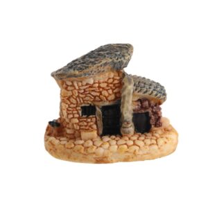 house miniature, fairy cottage micro landscape resin bonsai decor villa ornament, fairy garden decorations kid's gifts(2)