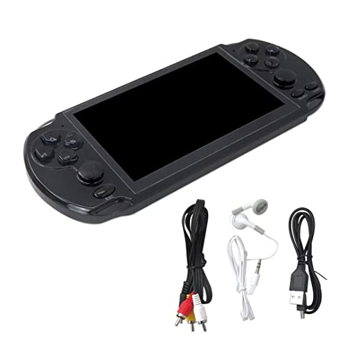 (Black) 5.1'' 8GB Retro Handheld Game Console Portable Video Game Support E-Book Format: TXTe-Book Reading