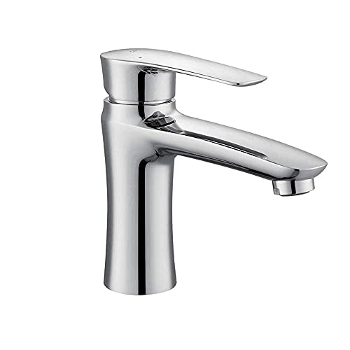 Faucet Hot and Cold Washbasin Pure Copper Net Lead Basin Mixer Washbasin Washbasin Single Hole Single Handle Net Lead Basin Faucet to Send Hose,Kitchen Sink Taps