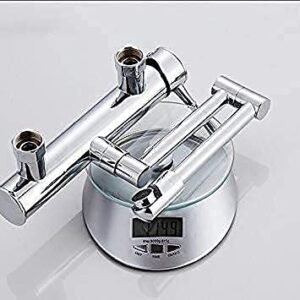 Basin Mixer Taps，Kitchen Taps，Kitchen Faucet Wall Mounted Single Handle Chrome Finish Brass Kitchen Tap Bathroom Sink Faucet Kitchen Foldable Bathroom Mixers