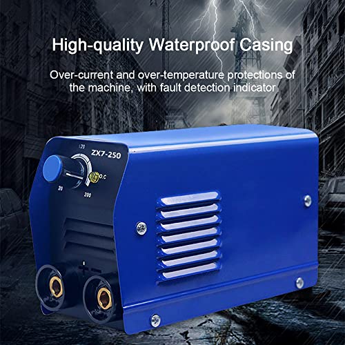 BUZHI Arc Welder, Portable Arc Welding Machine 20-250A Mini Electric Welder High Frequency Transformer ARC Stick Welding Equipment for Metal Welding Acid Alkaline Welding Cellulose Rods