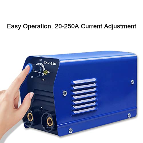 BUZHI Arc Welder, Portable Arc Welding Machine 20-250A Mini Electric Welder High Frequency Transformer ARC Stick Welding Equipment for Metal Welding Acid Alkaline Welding Cellulose Rods