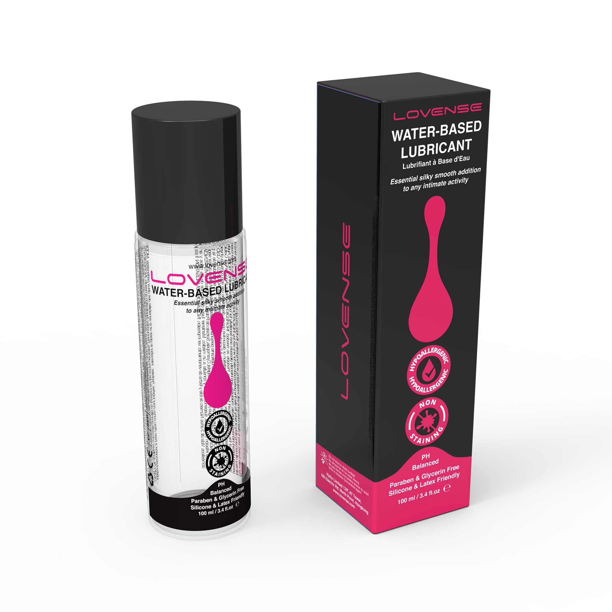 LOVENSE Lube Water Based Personal Lubricant, Sex Toy Lube for Men Women and Couples, 3.4 Fl Oz