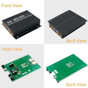 EBTOOLS NGFF M.2 4G 5G Module to USB3.0 Adapter, with Cooling Fan, Dual SIM Card Slot, High Gain 2.4G 5G Antenna, Auxiliary Power Supply, for M.2 5G Modules