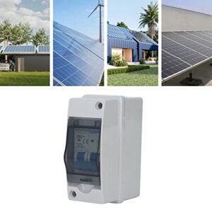 DC Disconnect Switch 1000V 40A Solar PV DC IP65 Distribution Box Isolation Switch Photovoltaic Solar Panel Grid Connected System Transparent Cover Miniature Circuit Breaker MCB