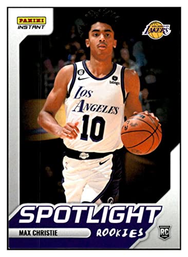 MAX CHRISTIE RC 2022-23 Panini Instant Spotlight Rookies /965#34 Lakers NM+-MT+ NBA Basketball