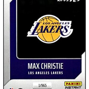 MAX CHRISTIE RC 2022-23 Panini Instant Spotlight Rookies /965#34 Lakers NM+-MT+ NBA Basketball