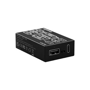 KGUSS Topping HS02 USB2.0 Audio Isolator withstands up to 1500VDC, USB-B and Type-C Input, USB-A and Type-C Output, Compatible with PCM32bit 768kHz DSD512