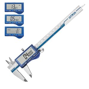 digital calipers, 6" electronic caliper measuring tool, digital micrometer with large lcd screen, extreme accuracy for home/industrail/jewlery measurement