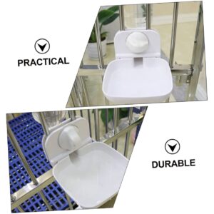 Balacoo 2 pcs automatic feeder bunny water dispenser poultry water bottle pet water dish bunny water fountain rabbit drinking bowl rabbit water bowl white birds plastic hedgehog cage