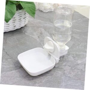 Balacoo 2 pcs automatic feeder bunny water dispenser poultry water bottle pet water dish bunny water fountain rabbit drinking bowl rabbit water bowl white birds plastic hedgehog cage