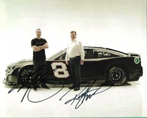 2023 kyle busch & richard childress rcr chevrolet signed auto 8x10 photo w/coa - autographed nascar photos