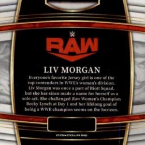 Liv Morgan Signed 2022 Panini Select WWE Card #44 - Autographed Wrestling Cards