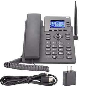 VOIP Phone, Voicemail 4G WiFi 2.4 Inch Color Screen Business SIP Phone for Office (US Plug)