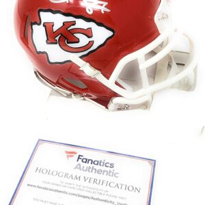 Travis Kelce Kansas City Chiefs Signed Autograph Speed Mini Helmet Fanatics Authentic Certified