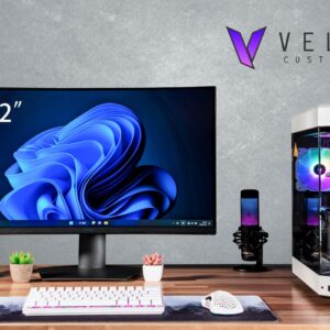 Velztorm Praetix Gaming Desktop PC (14th Gen Intel i9-14900K 2.40GHz, GeForce RTX 3060 Ti 8GB, 32GB DDR5, 1TB PCIe SSD + 1TB HDD (3.5), 360mm AIO, RGB Fans, 1000W PSU, WiFi 6, Win 11 Home) VELZ0076