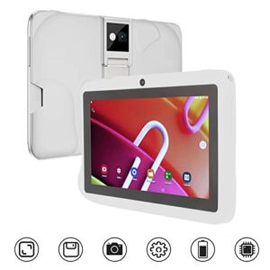 soobu Tablet, 7in Kids Tablet Large Storage Capacity IPS HD Display 5GWifi Dual Band White for Reading (White)