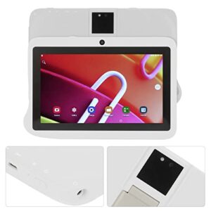 soobu Tablet, 7in Kids Tablet Large Storage Capacity IPS HD Display 5GWifi Dual Band White for Reading (White)