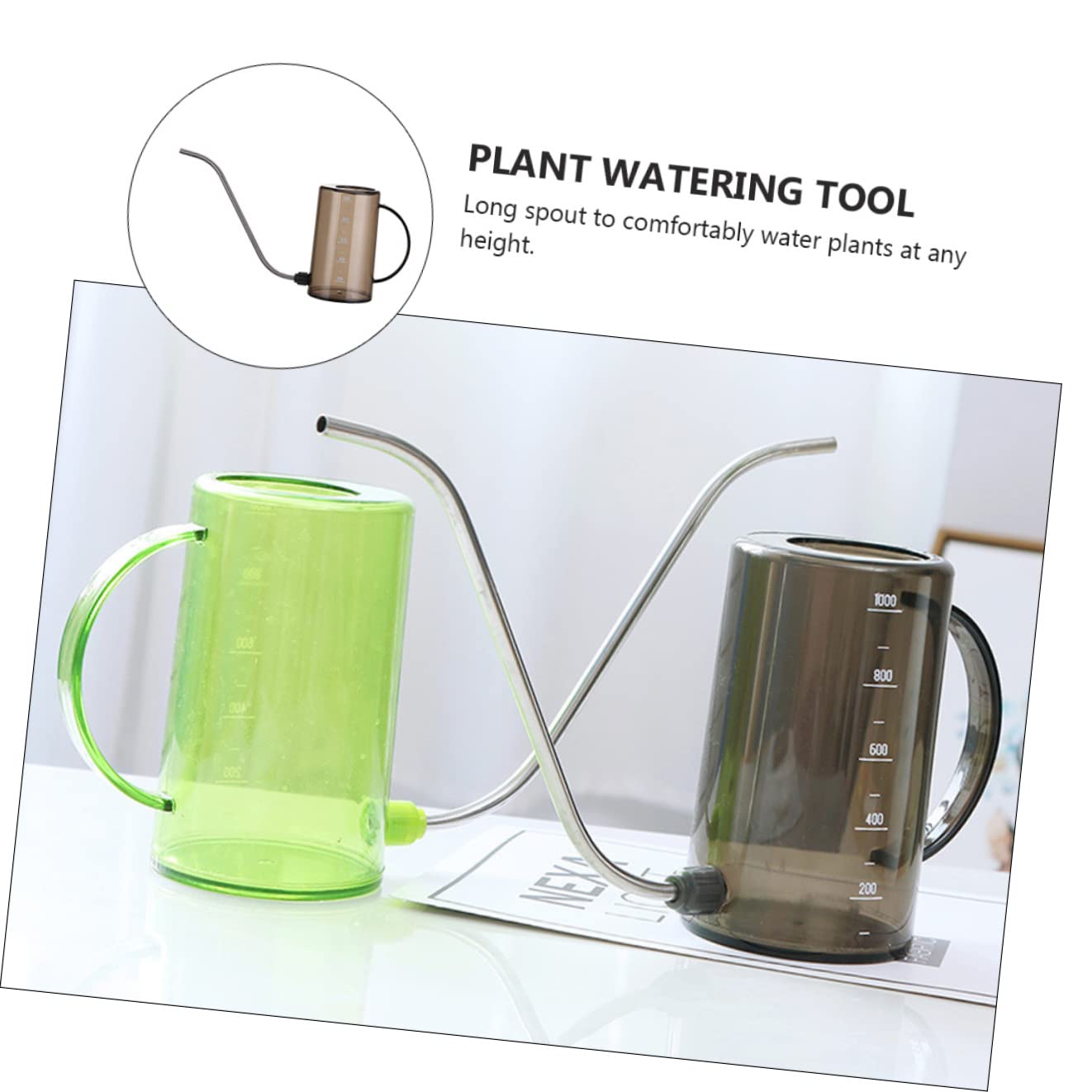 YARNOW Watering Can Watering Pot Watering Spray Bottle Watering Spout Plant Watering Tool Flower Water Sprinkler Bottle Watering Pitcher Plastic Watering Kettle Steel Pipe Saliva Planter