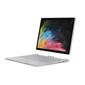 microsoft surface book hmx-00001 13.5" touch 8gb 256gb ssd core™ i5-7300u 2.6ghz win10p, silver (renewed)