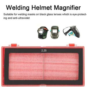 Cusstally Arc Welding Magnifier Lens Welder Screen Helmet Glass Diopter 2.25 Anti- Welding Mask Goggles