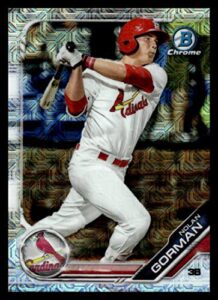 2019 bowman chrome prospects atomic #bcp-60 nolan gorman nm-mt st. louis cardinals baseball trading card