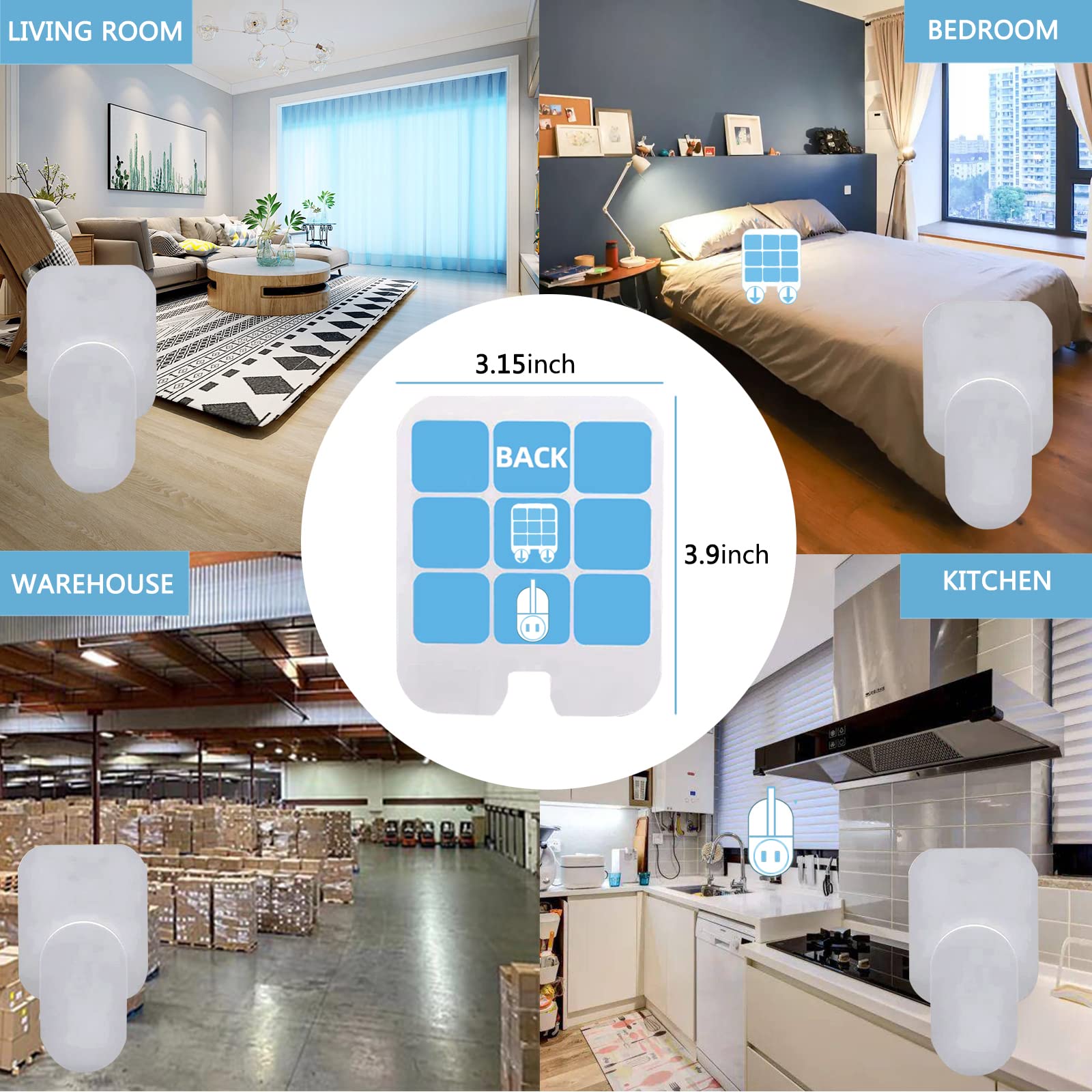 Qremove 15 Pack Replacement Glue Boards for Dynatrap DT3005W Dot,Refills Glue Cards for Safer Home SH502 Plug-in Indoor Insect Trap Mosquito Trap Refills Glue Cards Mosquito Killer Glue Pads