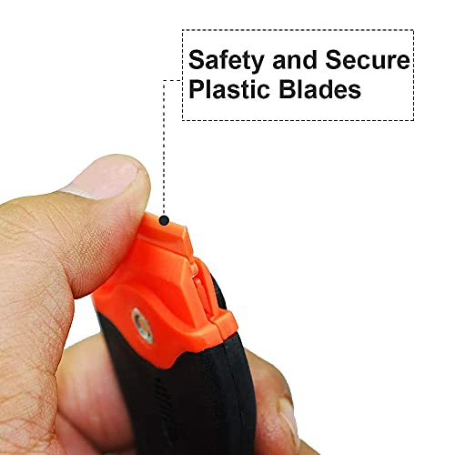 Lyzeous 200PCS Plastic Blades Double Edge Blades for Stickers Adhesive and Glass Clean