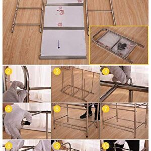 NEOCHY Movable Trolleys, Kitchen Storage Hand Trucks, Rolling Cart,Beauty Salon Trolley with Universal Brake Wheel,Perfect for Hospital/Dental Clinic/a/M-50X35X75Cm